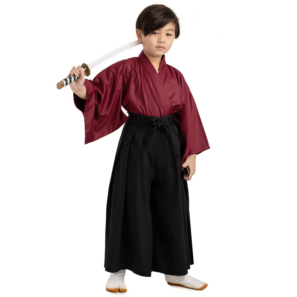 Shinobi Flame Kids Kimono Japanese Samurai Hakama Costume – Princess of ...